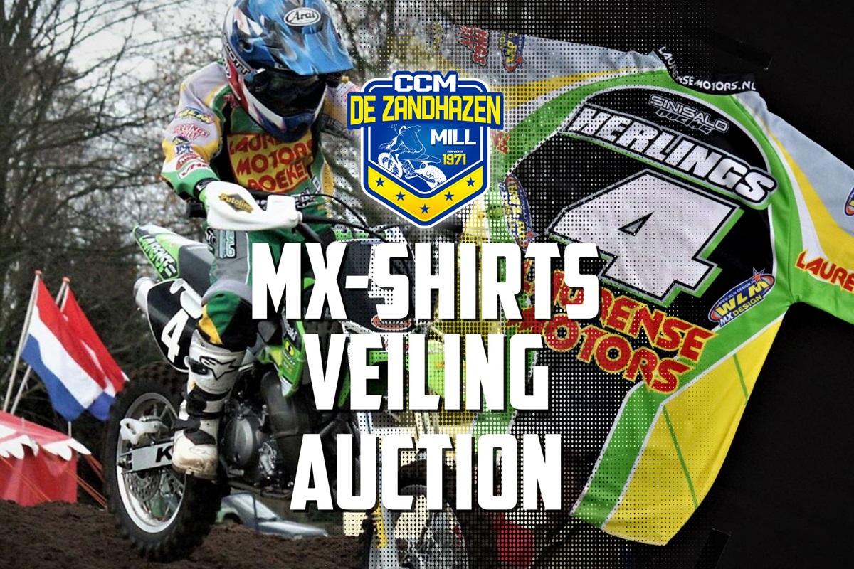 Unieke Online Veiling van Iconische Motocross Shirts Ter Ondersteuning ...