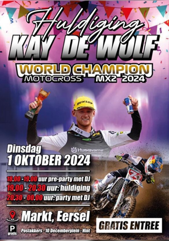 Huldiging voor wereldkampioen Kay de Wolf - Motocrossplanet