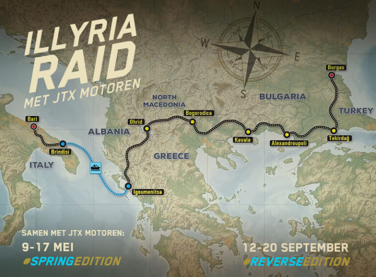 Illyria Raid 2026 met JTX Motoren - Motocrossplanet