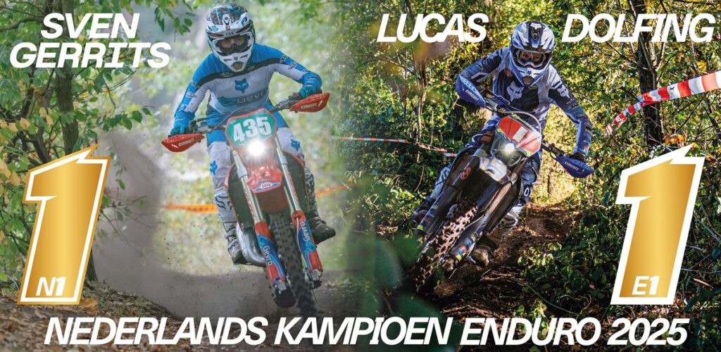 TM-rijders Lucas Dolfing en Sven Gerrits Nederlands Kampioen Enduro ...